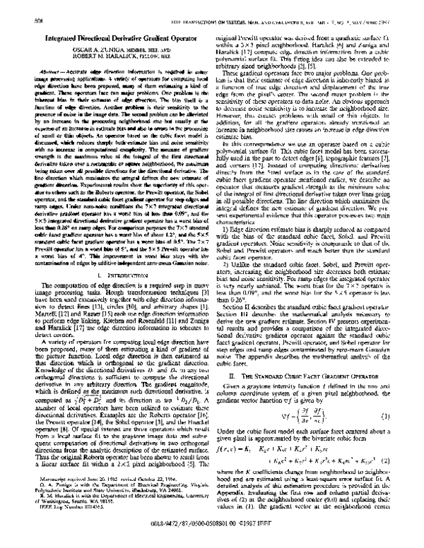 (PDF) Integrated Directional Derivative Gradient Operator