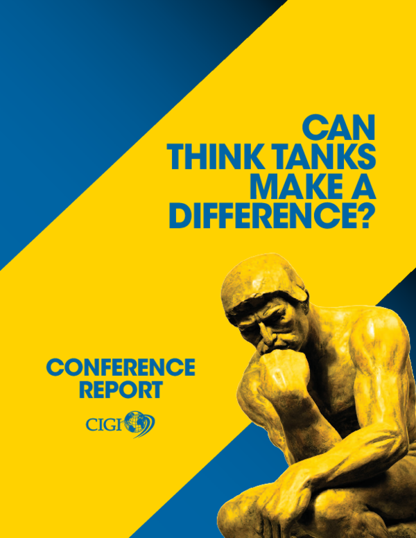 (PDF) Conference Report: Can Think Tanks Make a Difference?