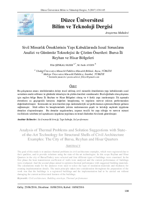 (PDF) Analysis of Thermal Problems and Solution Suggestions with State ...