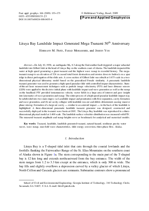 (PDF) Lituya Bay Landslide Impact Generated Mega-Tsunami 50th Anniversary