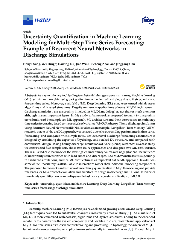 (PDF) Uncertainty Quantification in Machine Learning Modeling for Multi-Step Time Series ...