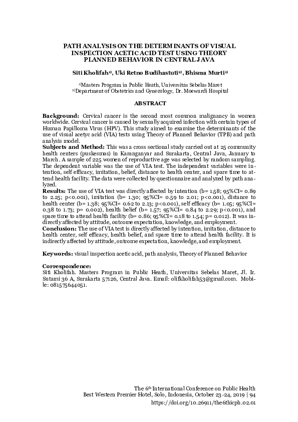 (PDF) Application of Theory of Planned Behavior on Factors Affecting Smoking Behavior among High ...