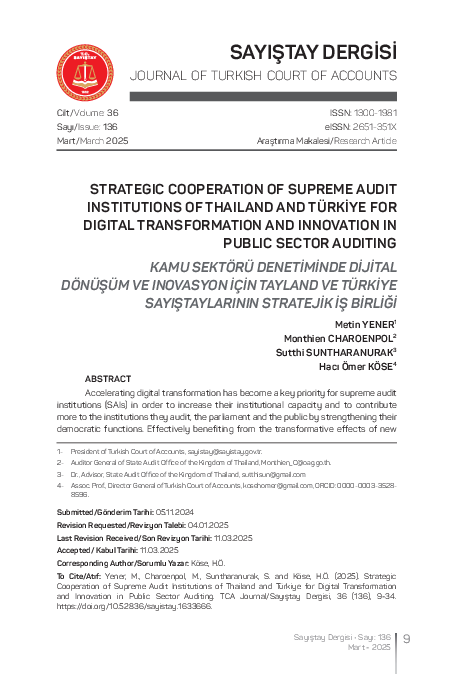 (PDF) STRATEGIC COOPERATION OF SUPREME AUDIT INSTITUTIONS OF THAILAND ...