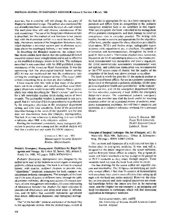 (PDF) Principles of surgical technique: The art of surgery