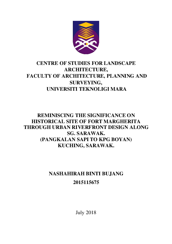 (PDF) Reminiscing the significance on historical site of Fort ...
