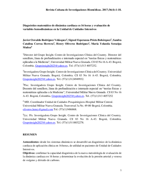 (PDF) 1 Diagnóstico matemático de dinámica cardiaca en 16 horas y ...