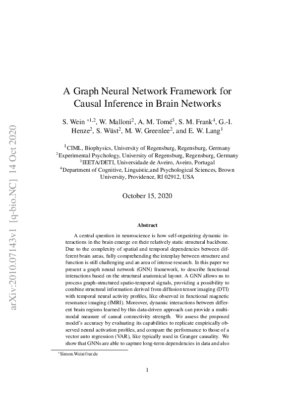 (PDF) A Graph Neural Network Framework for Causal Inference in Brain ...