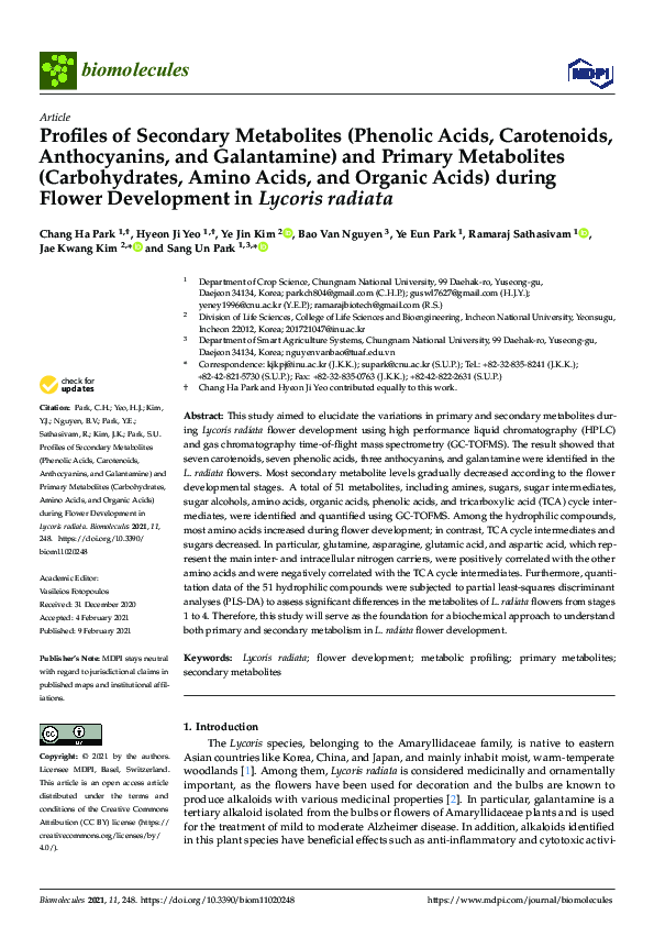 (PDF) Profiles of Secondary Metabolites (Phenolic Acids, Carotenoids ...