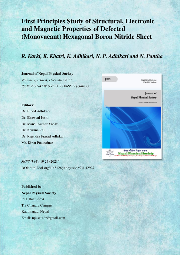 (PDF) First Principles Study of Structural, Electronic and Magnetic Properties of Defected ...