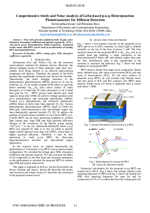 (PDF) Comprehensive Study and Noise Analysis of GeSn-based p-n-p ...