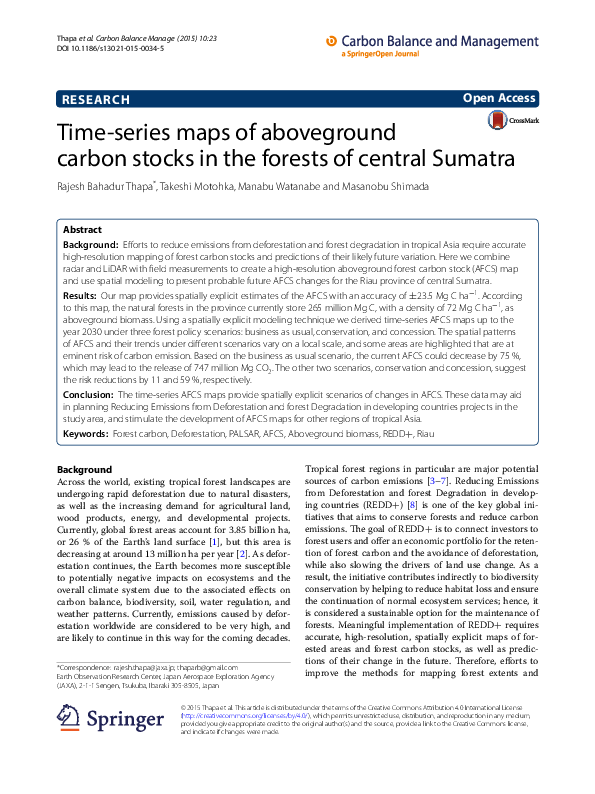 (PDF) Time-series maps of aboveground carbon stocks in the forests of ...