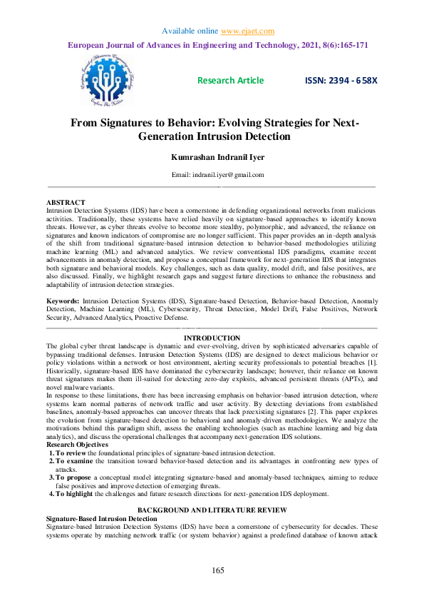(PDF) From Signatures to Behavior: Evolving Strategies for Next ...
