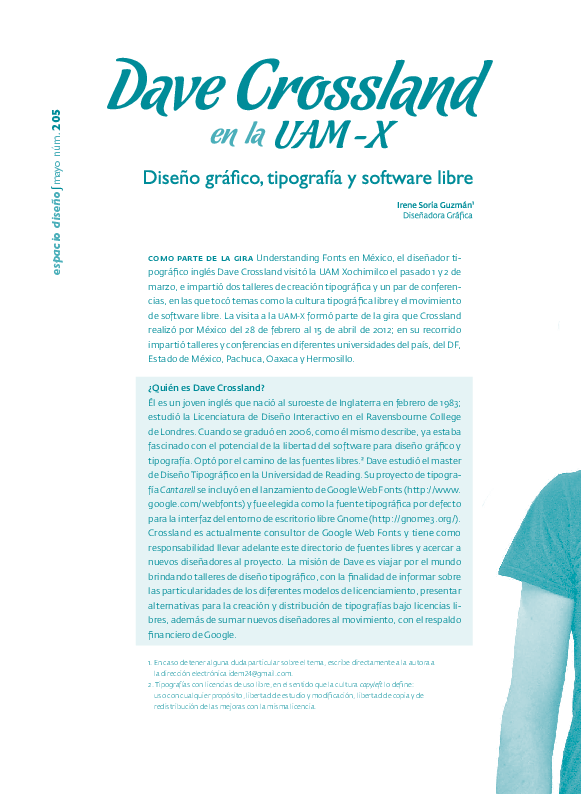 (PDF) Dave Crossland en la UAM-X