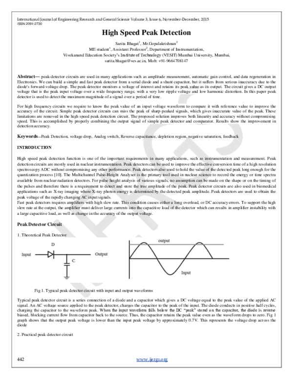 (PDF) High Speed Peak