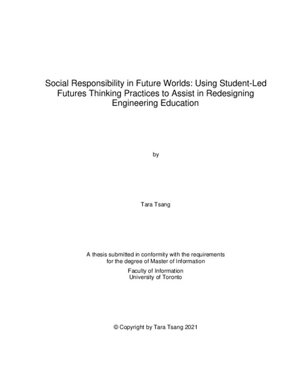 (PDF) Social Responsibility in Future Worlds: Using Student-led Futures ...