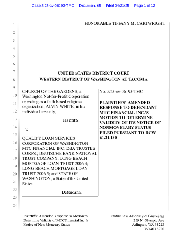 (PDF) U.S. District Court for Western Washington - Church of the ...