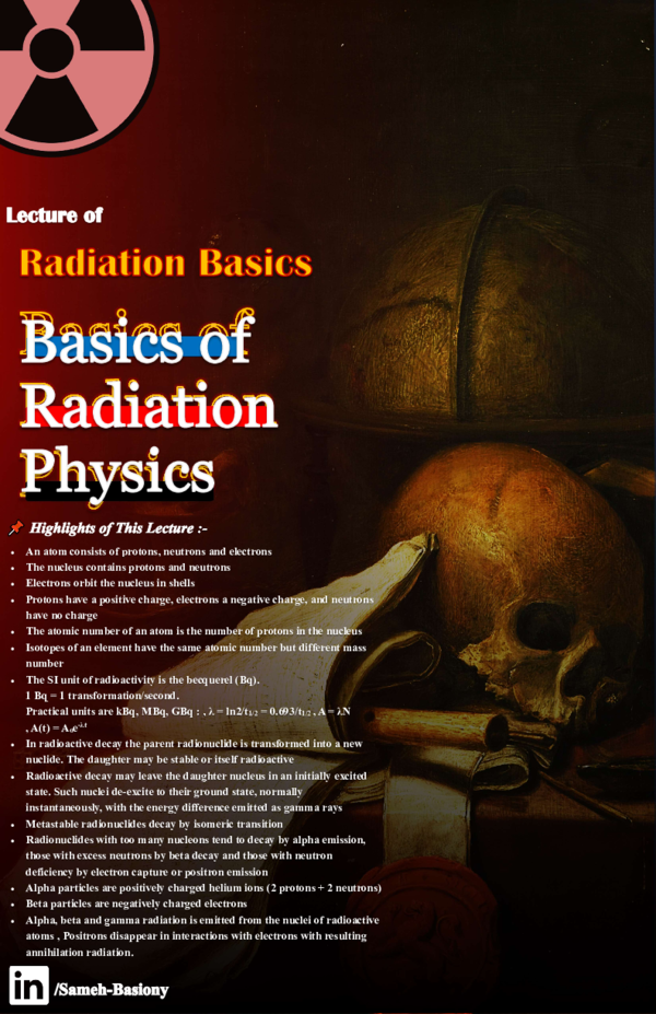 (PDF) Basics of Radiation Physics