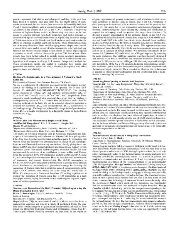(PDF) Visualizing Base Opening in Nucleic Acid Duplexes