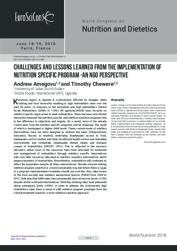 (PDF) Challenges and lessons learned from the implementation of ...
