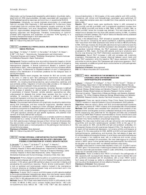 (PDF) AB0157 Trex 1 mutation in the members of a family with systemic ...