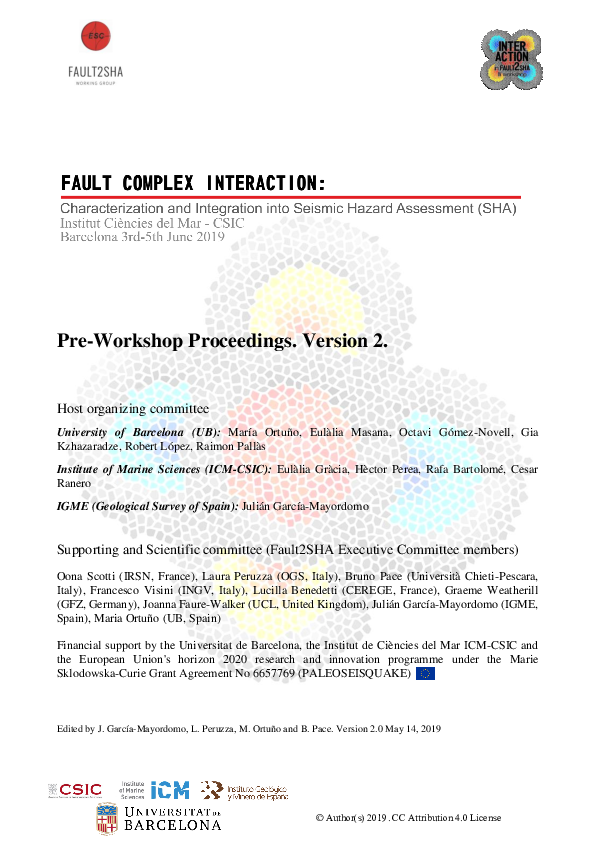 (PDF) Pre-Workshop Proceedings . Version 2 . Host organizing committee