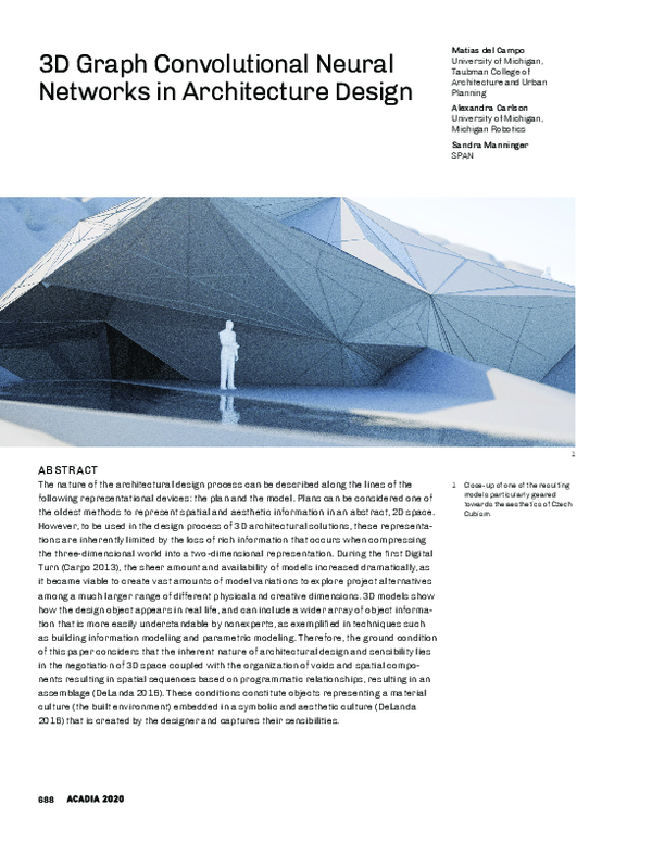 (PDF) 3D Graph Convolutional Neural Networks in Architecture Design