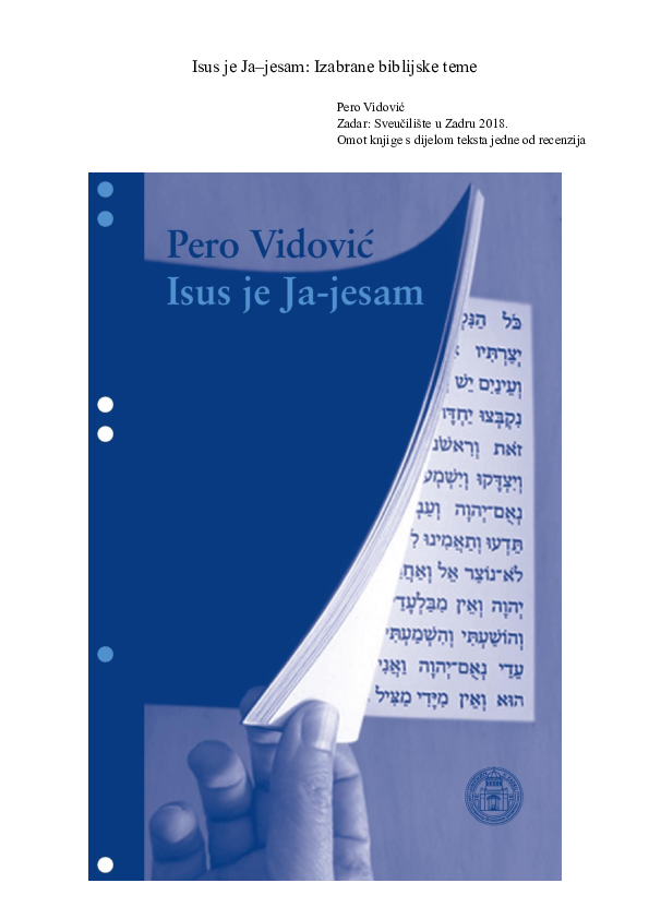 (PDF) Isus je Ja-jesam: Izabrane biblijske teme