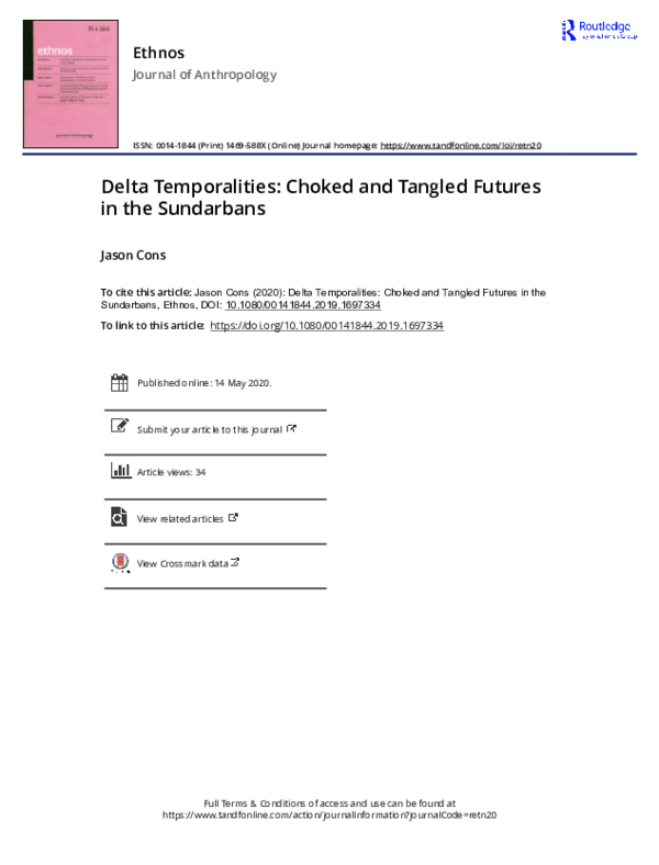 (PDF) Delta Temporalities: Choked and Tangled Futures in the Sundarbans