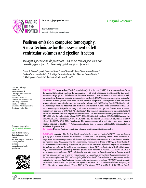 (PDF) Tomografía por emisión de positrones. Una nueva técnica para medición de volúmenes y ...