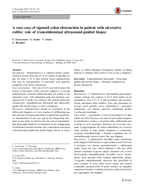 (PDF) A rare case of sigmoid colon obstruction in patient with ...