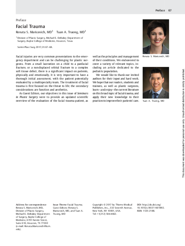 (PDF) Facial Trauma