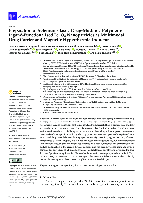 (PDF) Preparation of Selenium-Based Drug-Modified Polymeric Ligand ...
