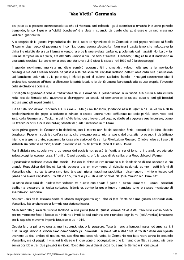 (PDF) "Vae Victis" Germania