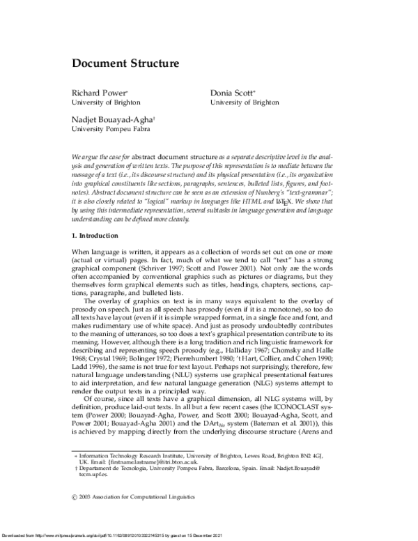 (PDF) Document Structure