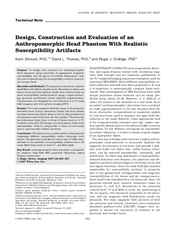 (PDF) Design, construction and evaluation of an anthropomorphic head ...