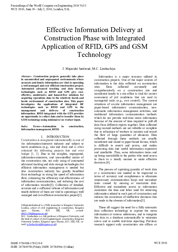 (PDF) Effective information delivery at construction phase with ...