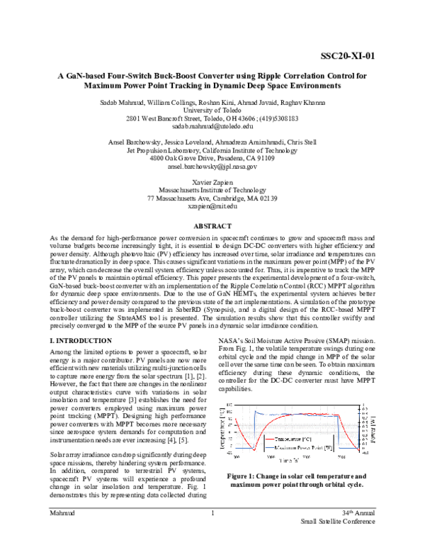 (PDF) A GaN-Based Four-Switch Buck-Boost Converter Using Ripple Correlation Control for Maximum ...