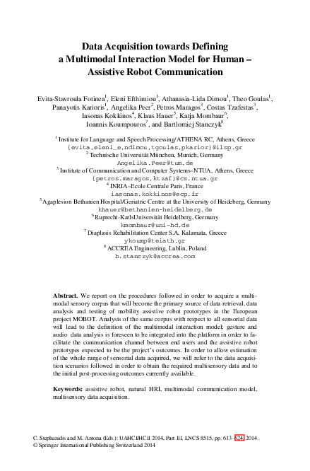 (PDF) Data Acquisition towards Defining a Multimodal Interaction Model ...