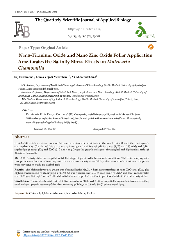 (PDF) Nano-Titanium Oxide and Nano Zinc Oxide Foliar Application ...