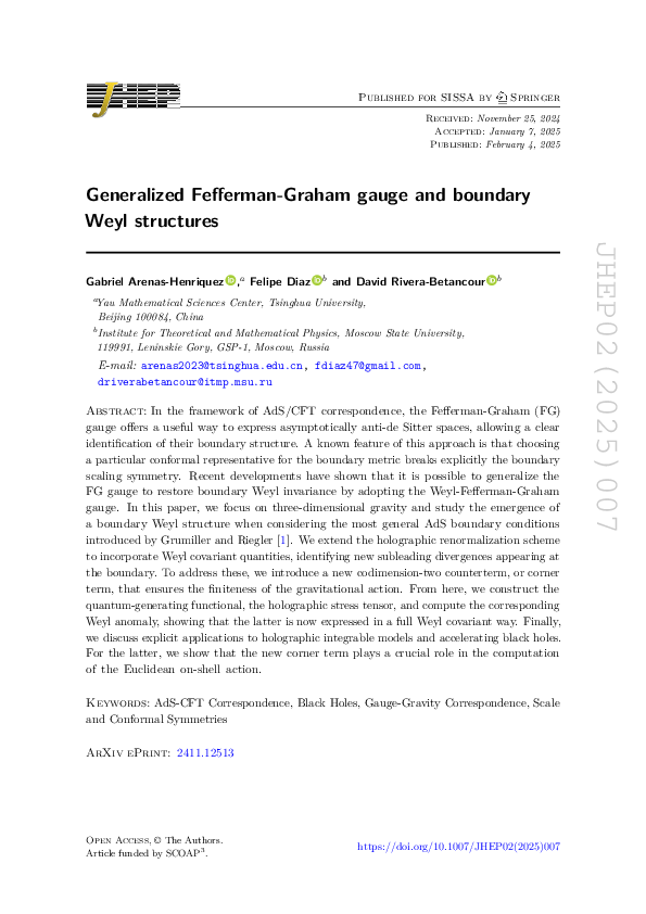 (PDF) Generalized Fefferman-Graham gauge and boundary Weyl structures