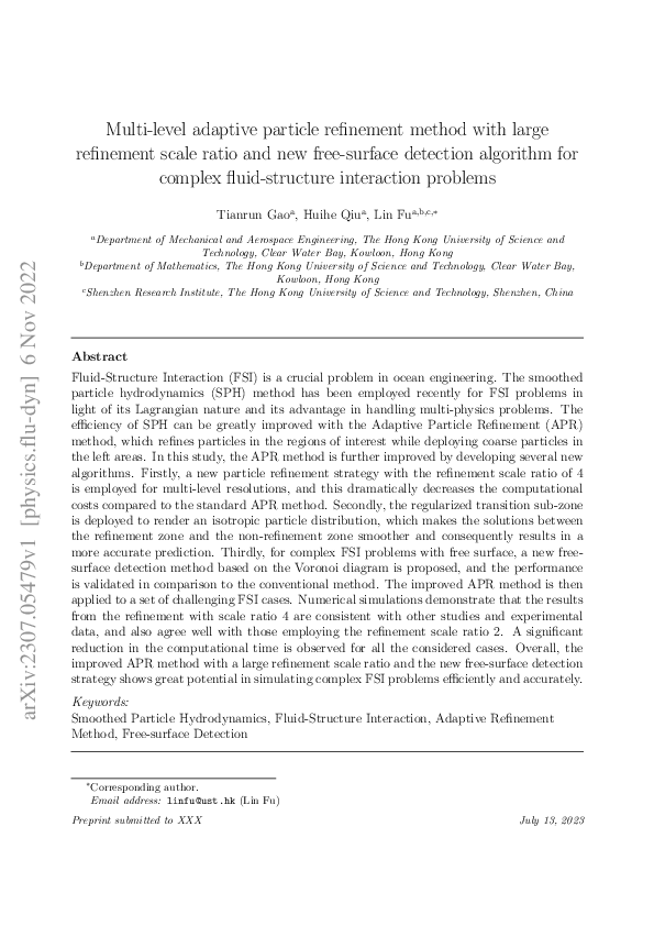 (PDF) Multi-level adaptive particle refinement method with large refinement scale ratio and new ...