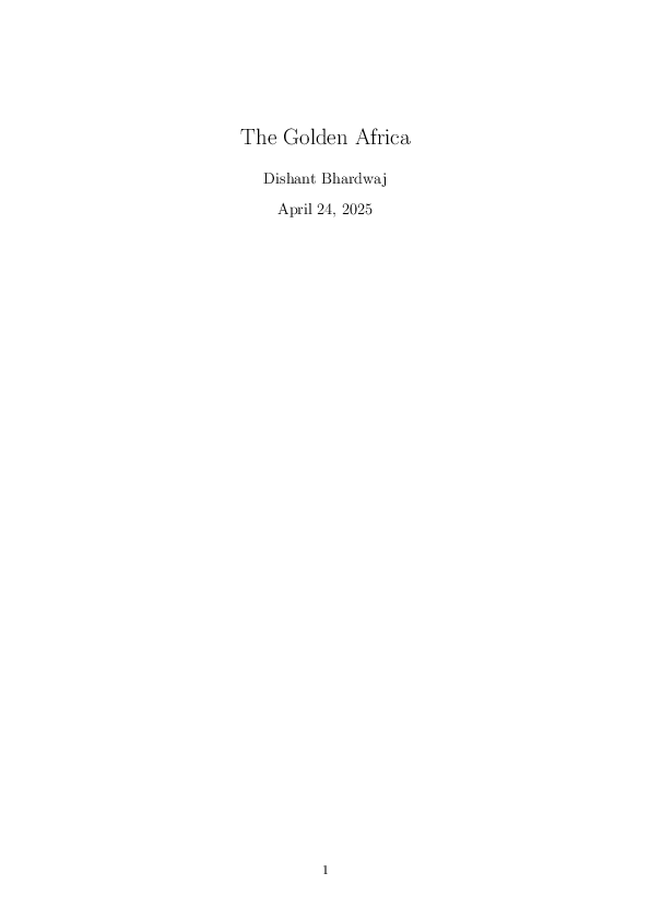 (PDF) The Golden Africa