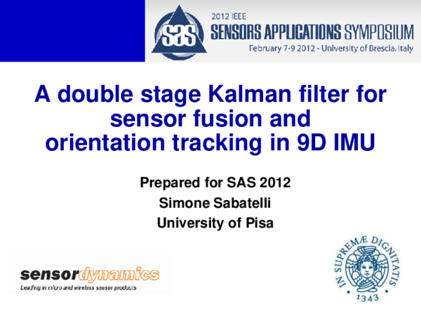 (PDF) A double stage Kalman filter for sensor fusion and orientation tracking in 9D IMU
