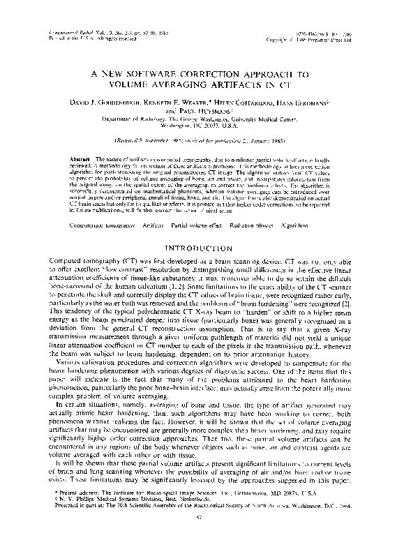 (PDF) A new software correction approach to volume averaging artifacts ...