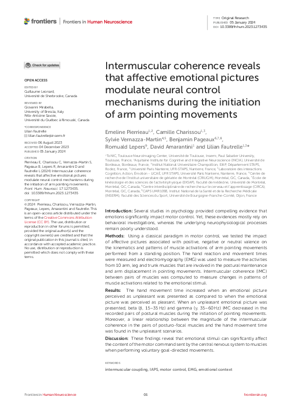 (PDF) Intermuscular coherence reveals that affective emotional pictures ...