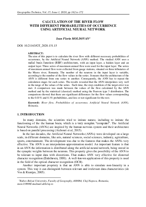 (PDF) Calculation of the River Flow with Different Probabilities of ...