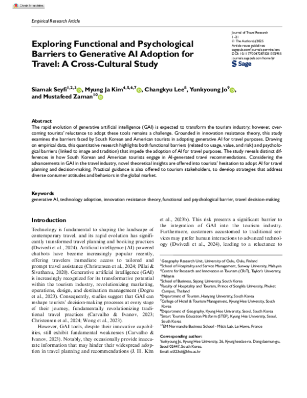 (PDF) Exploring Functional and Psychological Barriers to Generative AI ...