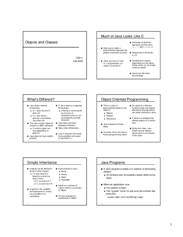 (PDF) Object Oriented Programming