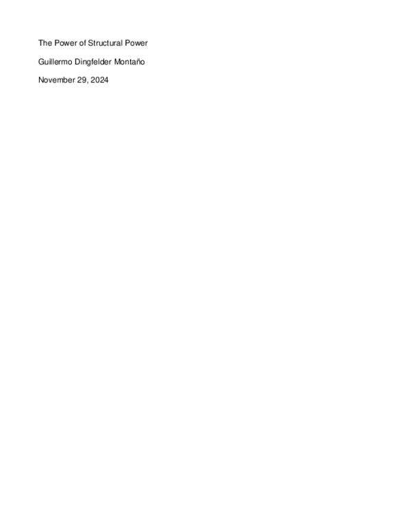 (PDF) The Power of Structural Power