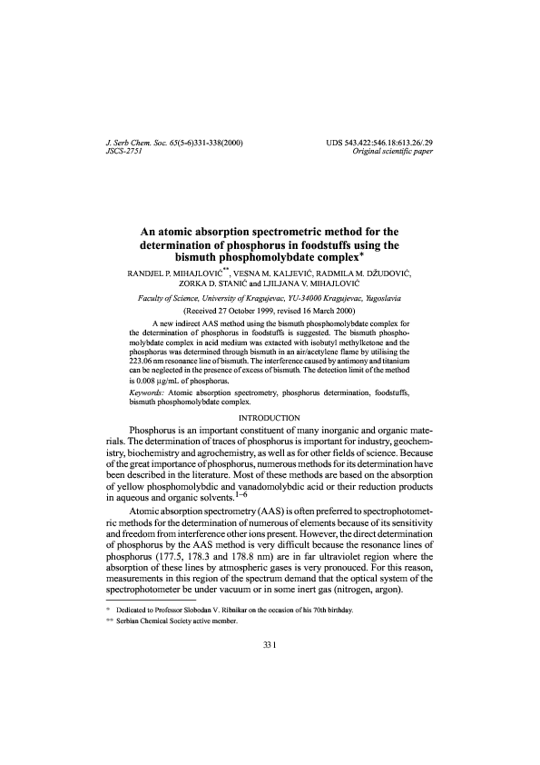 (PDF) An atomic absorption spectrometric method for the determination ...